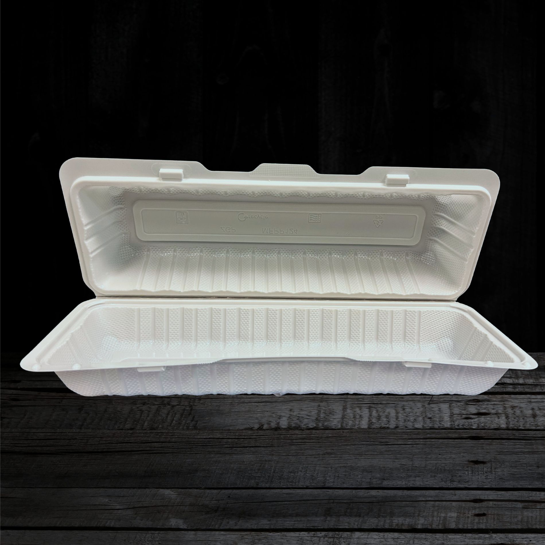 12×4 MFPP 1 Compt Shawarma Container-150/pcs - ZGEN Packaging Canada